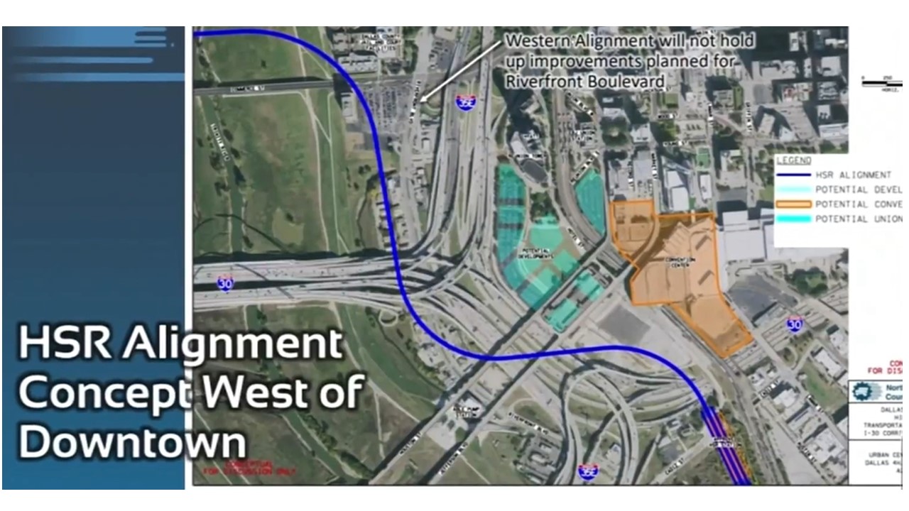 Proposed downtown Dallas high-speed rail bypass explained at regional ...