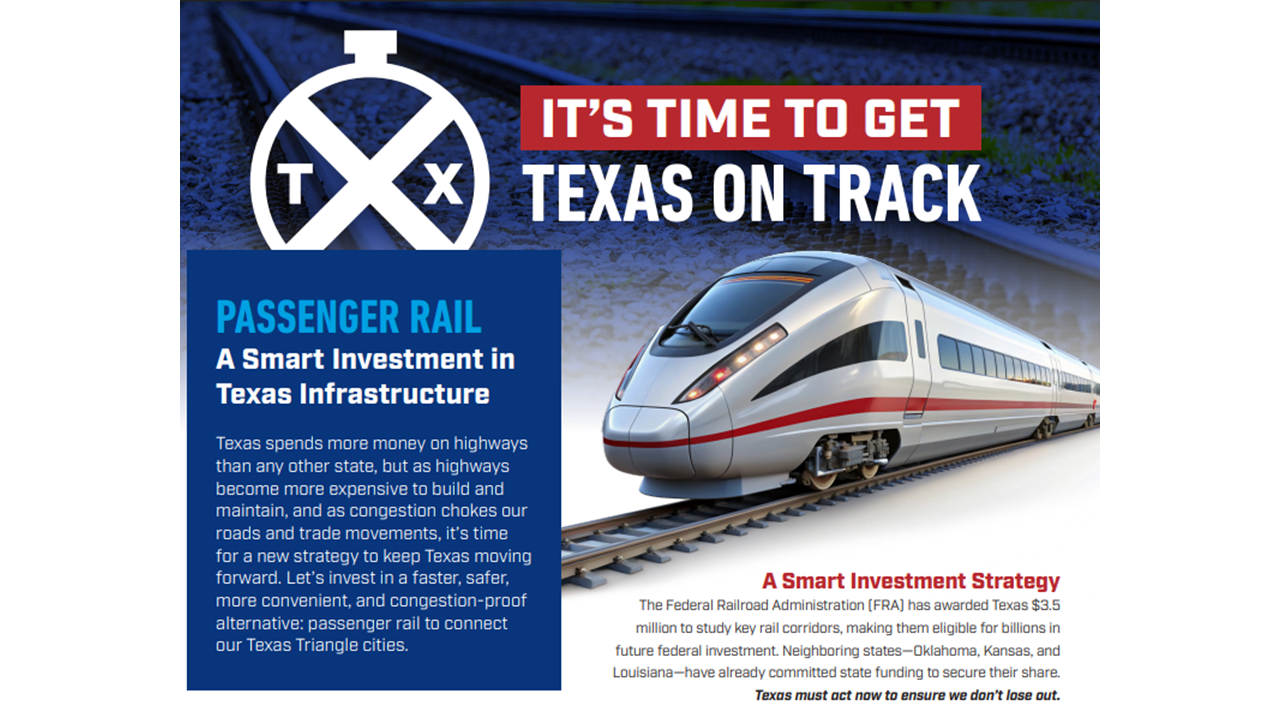 Time to get Texas on track: Start with the critical Austin-San Antonio ...