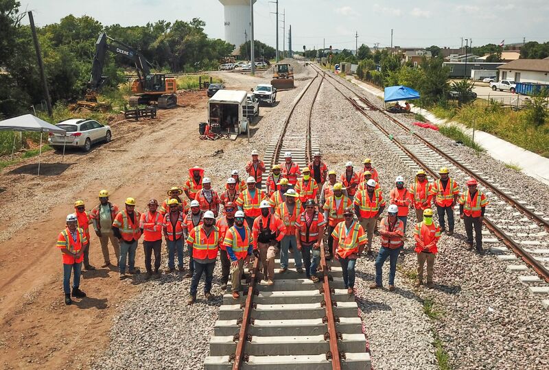 Final tie in place on DART's new Silver Line, 26 mile-long line gets ...