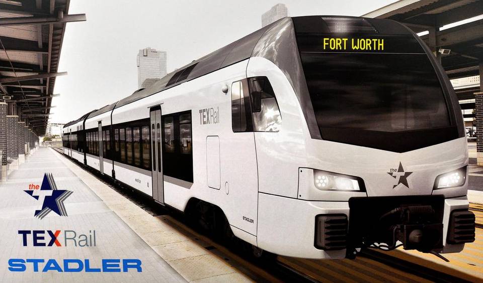 First Stadler FLIRT rail car completed for TEXRail Fort Worth/DFW ...