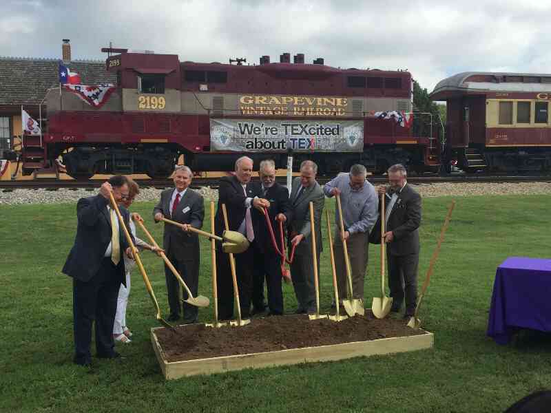 Officials break ground on 27-mile TEX Rail project - Texas Rail Advocates